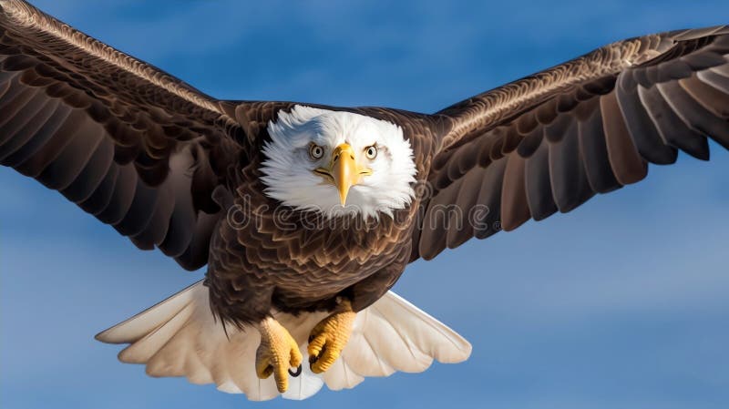 Majestic Eagle Soaring, Made with Generative AI Stock Illustration - Illustration of ...
