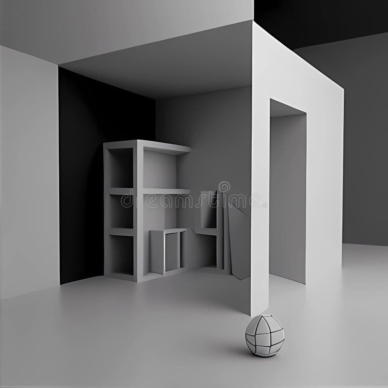 Hyperrealistic 3D Backdrop, Made with Generative AI Stock Photo - Image ...