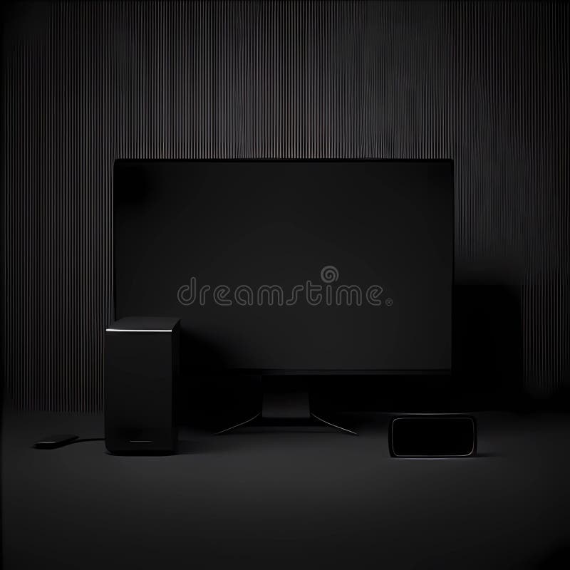 Minimal Tech Backdrop, Made with Generative AI Stock Illustration ...