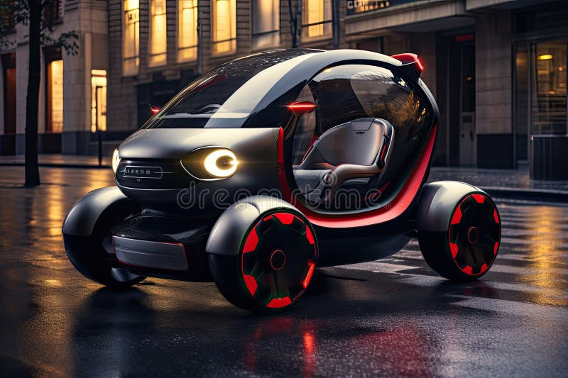 Mini Mobility Introduces a Perfect Three-Wheel Mini Car Stock Image ...