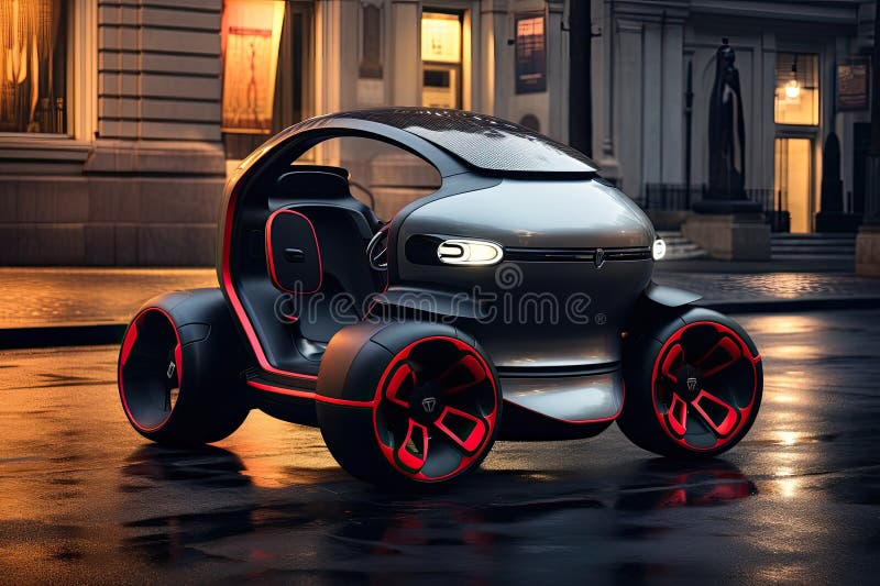 Mini Mobility Introduces a Perfect Three-Wheel Mini Car Stock Image ...