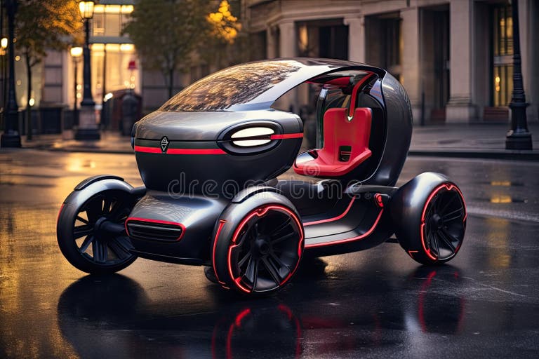 Mini Mobility Introduces a Perfect Three-Wheel Mini Car Stock Image ...