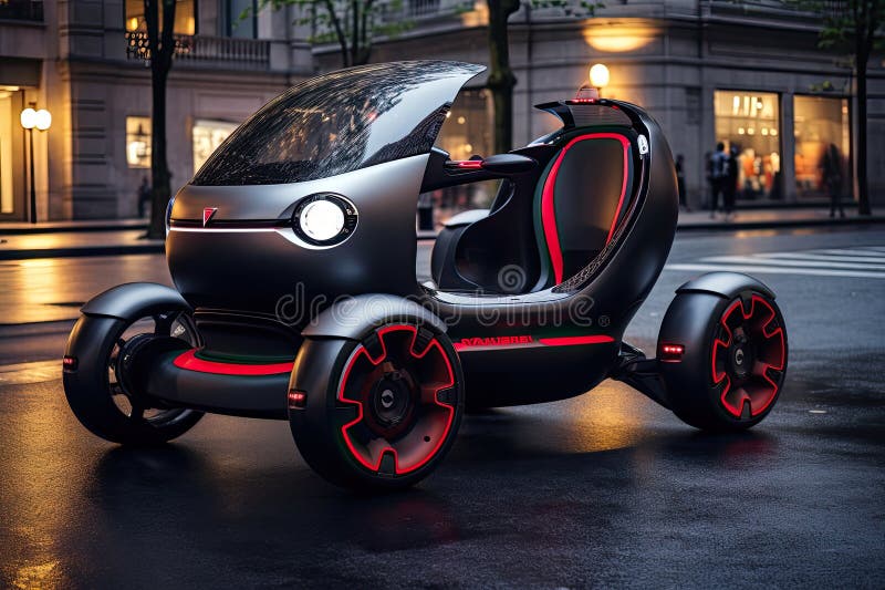 Mini Mobility Introduces a Perfect Three-Wheel Mini Car Stock Image ...