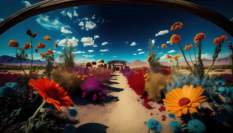 "Flower Infinity", Made with Generative AI Stock Photo - Image of ...