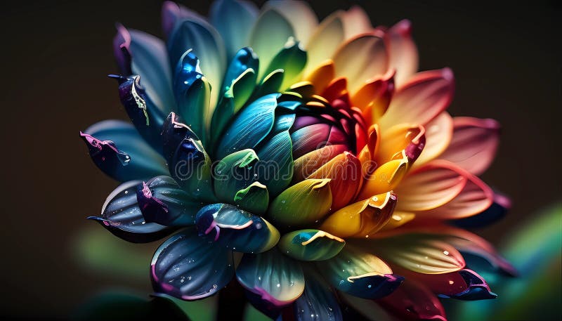 "Flower Focus", Made with Generative AI Stock Illustration ...