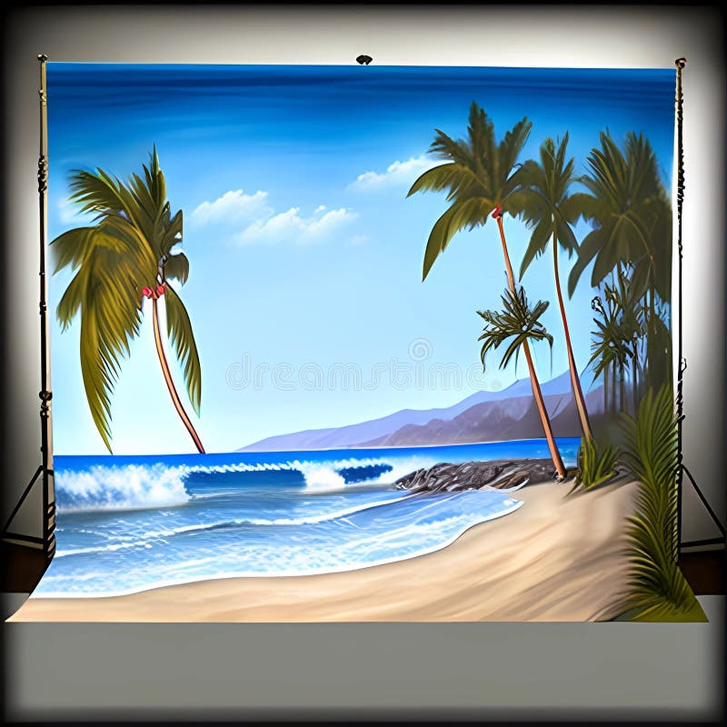 Vibrant Stage Backdrop for Auditions, Made with Generative AI Stock ...