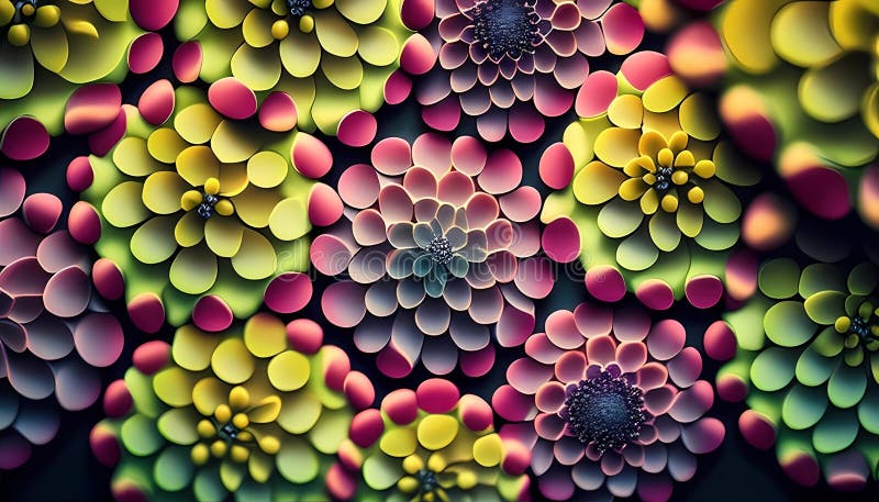 Tiny Floral Pattern, Made with Generative AI Stock Photo - Image of ...