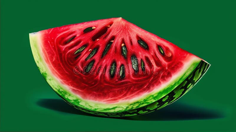 Watermelon Slices on Gradient, Made with Generative AI Stock ...