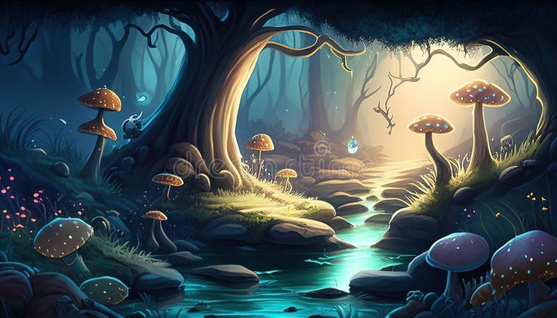 Alice S Dreamy Backdrop, Made with Generative AI Stock Illustration ...