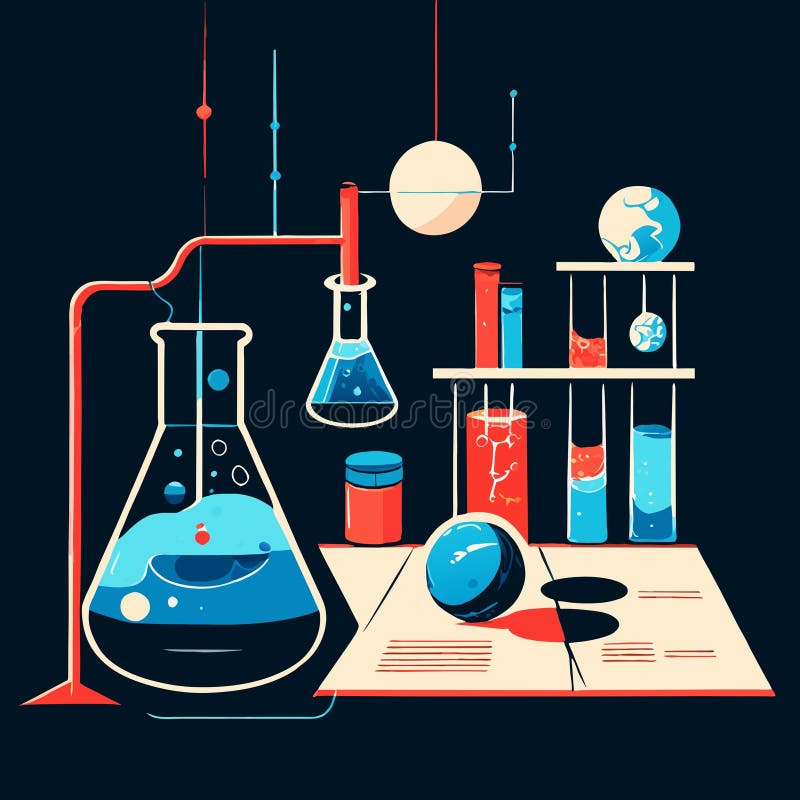 AI-generated Stylized Image of Science and Chemistry Laboratory ...