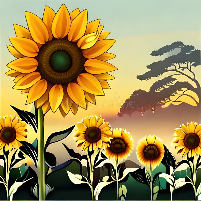 Sunflower Art Ai Stock Illustrations – 2,578 Sunflower Art Ai Stock ...