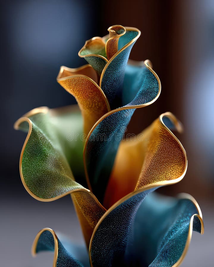 Layered Mist and Silk Folds Forming Abstract Spirals with Flowing ...