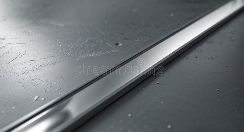 Textured Metal Surface with Shiny Silver Strip. Stock Photo - Image of ...