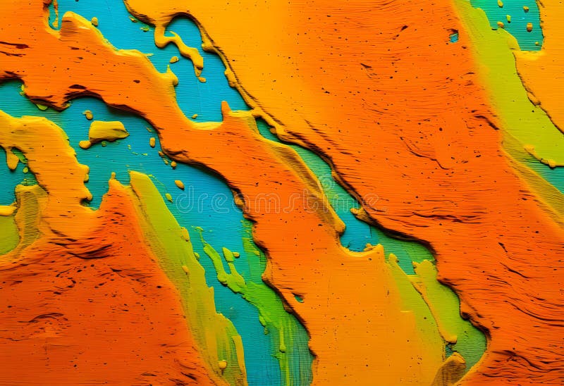 Textured Thick Paint Layered on Canvase Stock Illustration ...