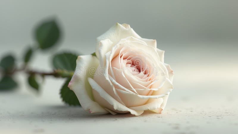 There is a Rose that is Sitting on the Ground Stock Image - Image of ...