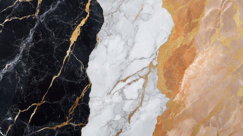 Three Different Marbles Arranged Side by Side Stock Illustration ...