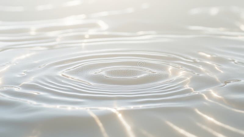 Translucent White Water Surface with Light and Shadow Interplay. Stock ...