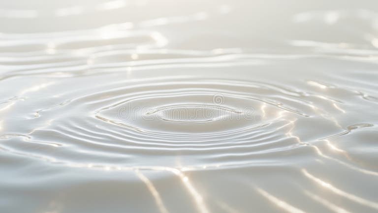 Translucent White Water Surface with Light and Shadow Interplay. Stock ...