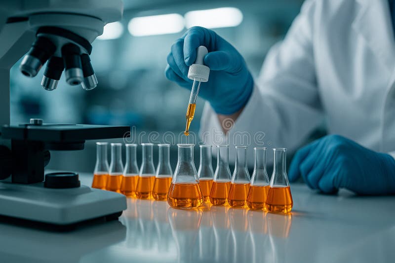 AI Generated Ultra Realistic Scene of Scientist Using Dropper To ...