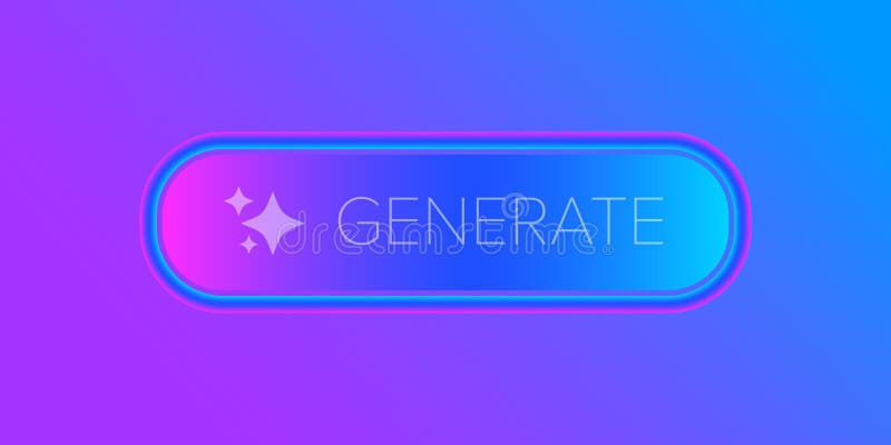 AI Generated Ultraviolet Neon Button for Artificial Intelligence ...