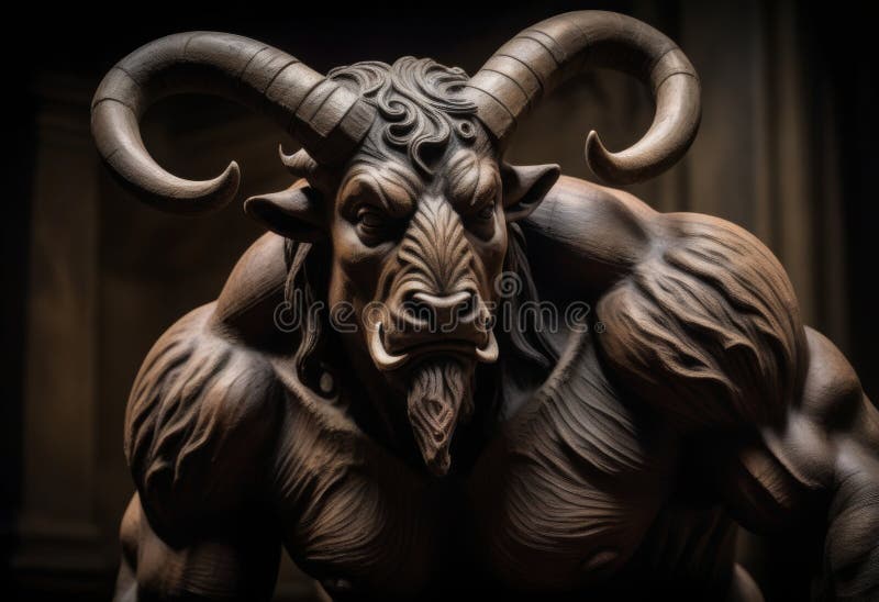 Unveiling the Enigmatic Minotaur through a Captivating Macro Lens Stock ...