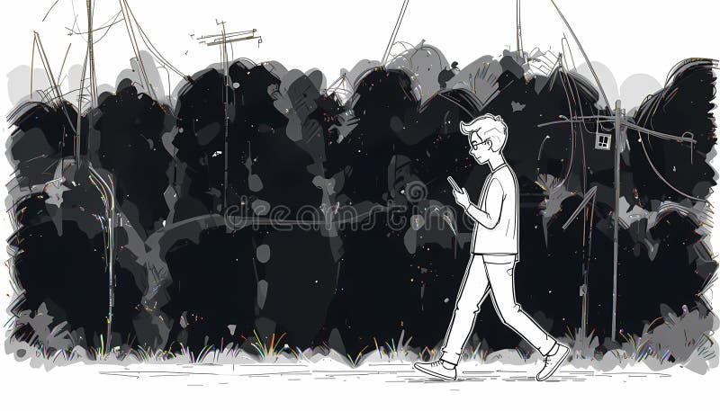 AI-Generated Urban Scene stock illustration. Illustration of brand ...