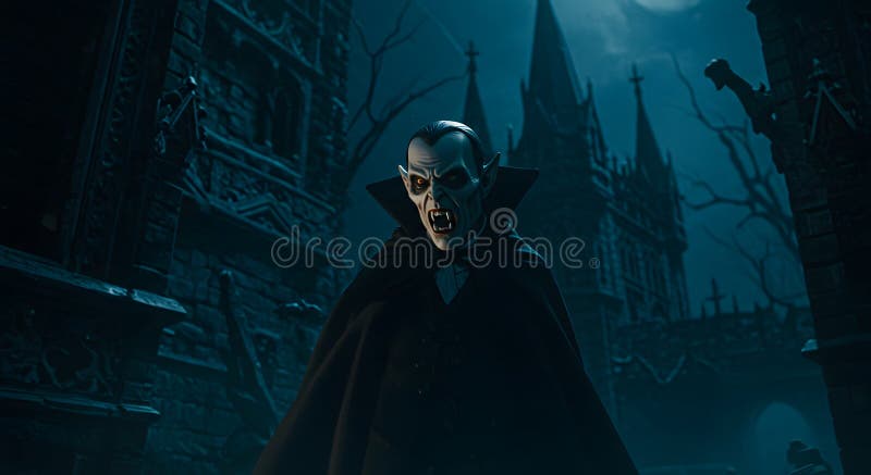 AI-Generated Vampire stock image. Image of evil, eerie - 370921117