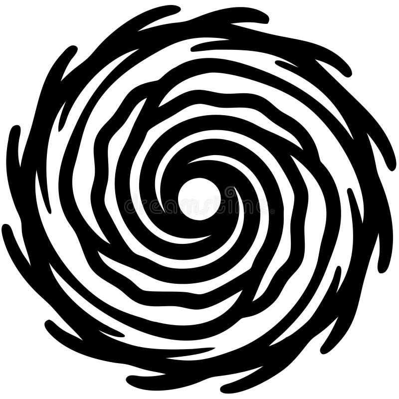 Abstract Spiral Pattern Vector Art for Tattoos and Design Projects ...