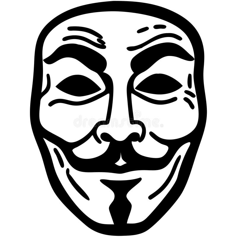 Anonymous Mask Vector Art for Protests and Activism Representation ...