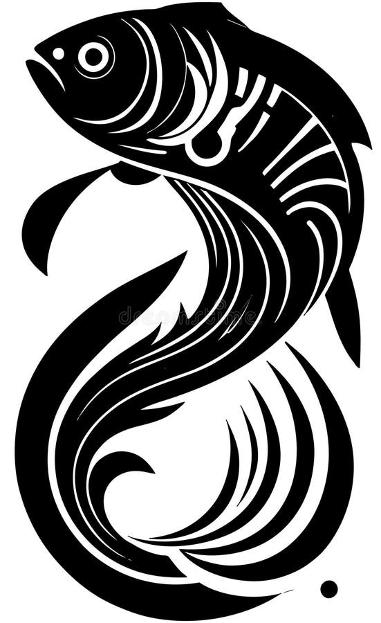 AI Generated Vector Illustration of a Fish for a Logo Stock Vector ...
