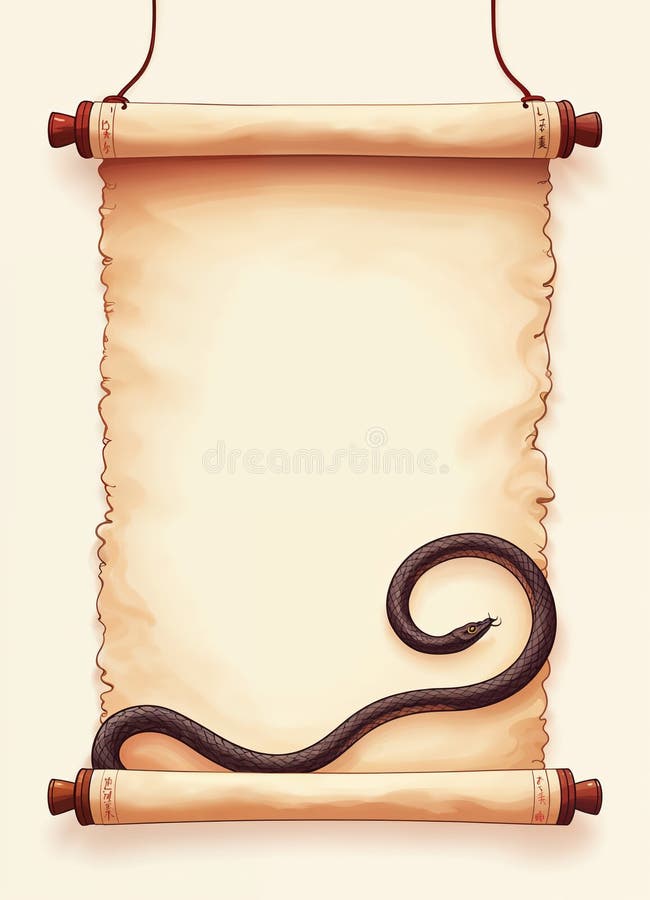 Chinese Scroll Traditional Ornament Stock Illustration - Illustration ...