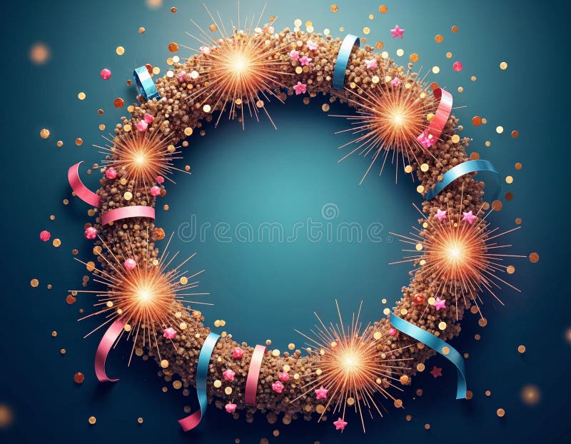 Blue Fireworks Ribbons Stock Illustrations – 313 Blue Fireworks Ribbons ...