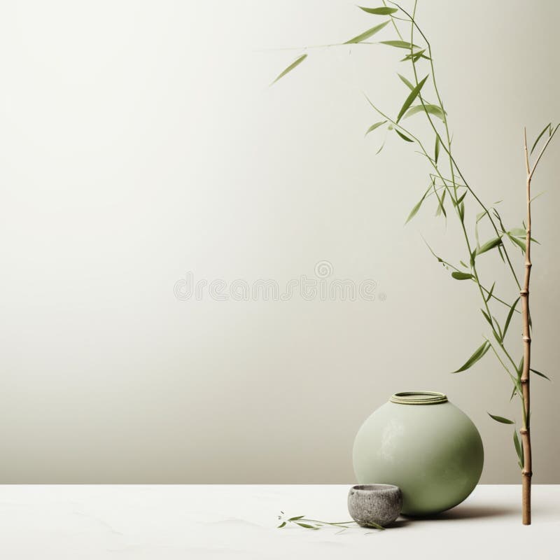 AI Generated Very Simple Minimalist Zen Boho Background Image Stock ...
