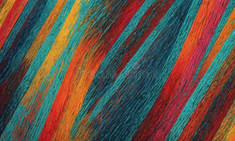 A Colorful Pattern of Stripes is Displayed on a Cloth. Stock ...