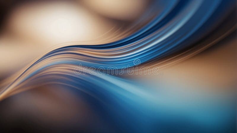 Vibrant Blue Gradient Lines Sweep Across the Frame Creating a Dynamic ...