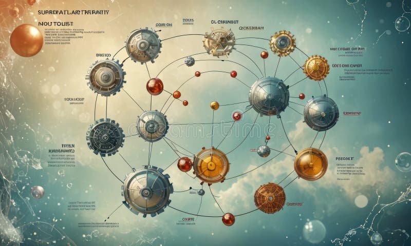 A Poster of Planets and Their Orbits is Displayed on the Wall. Stock ...