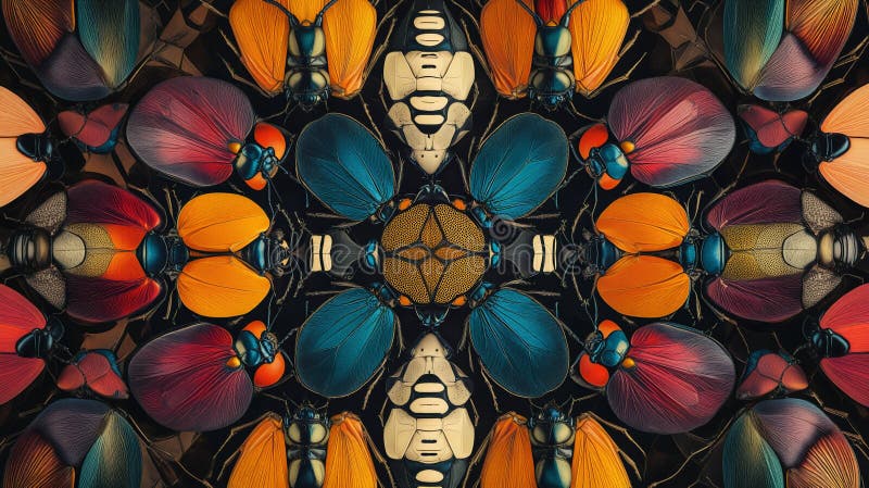 Vibrant and Colorful Pattern of Various Beetles with Intricate Wing ...