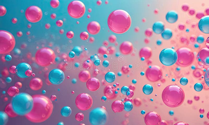 A Pink and Blue Color Scheme of Balls is Shown in this Image. Stock ...