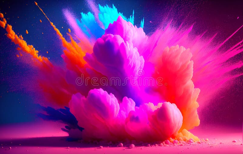 A Vibrant Explosion of Bright Color: a Collapse of Intriguing Vo Stock ...