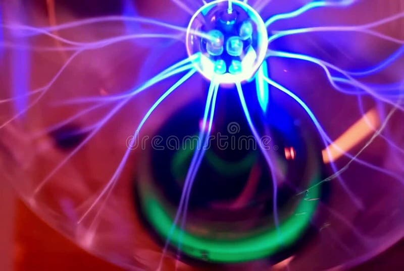 AI Generated Video of a Plasma Coil Lamp Stock Footage - Video of burst ...
