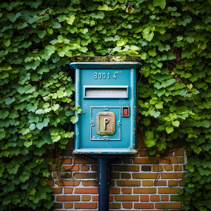 AI-Generated Vintage Letterbox Image Stock Illustration - Illustration ...