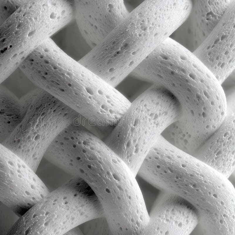 Bacterial Pattern on Simulated Woven Textile Mesh Structure 05 Stock ...