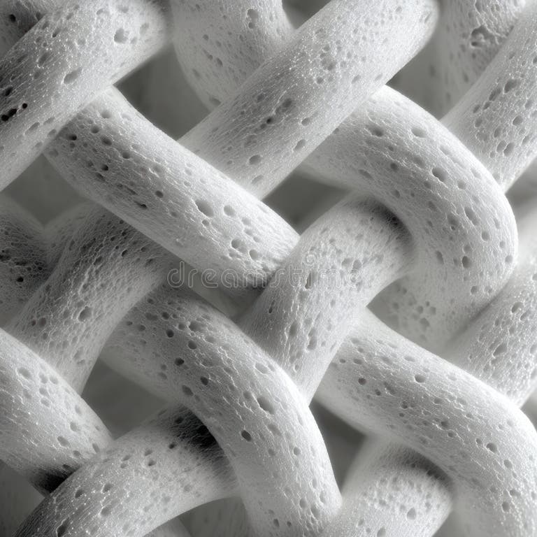 Bacterial Pattern on Simulated Woven Textile Mesh Structure 05 Stock Illustration - Illustration ...