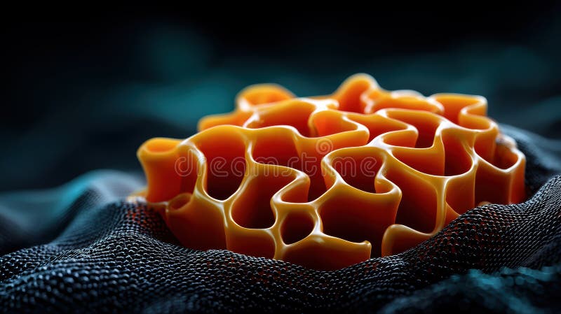 Bacterial Pattern on Simulated Woven Textile Mesh Structure 10 Stock ...