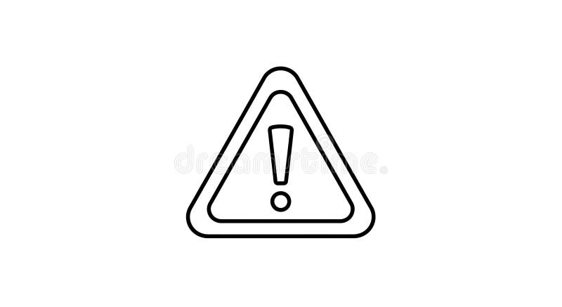 AI-Generated Warning Icon stock illustration. Illustration of ...