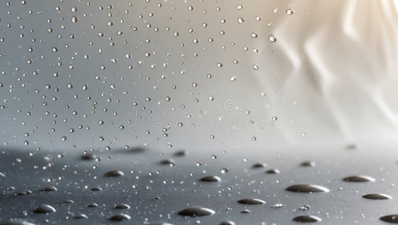 Water Droplets on a Smooth Surface Creating a Stunning Background ...
