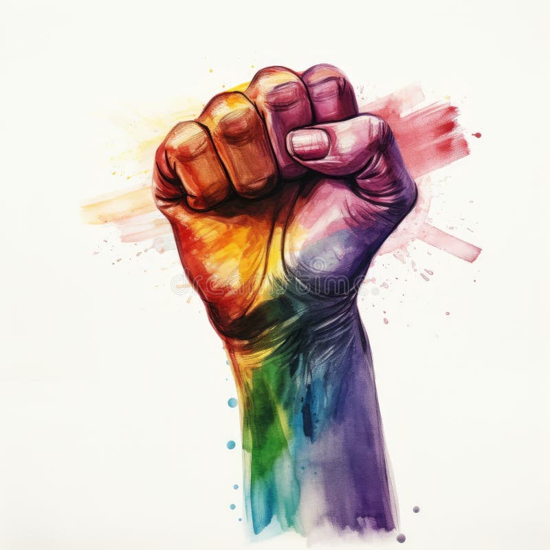 Ai Generated A Watercolor Illustration On White Background Of A Hand