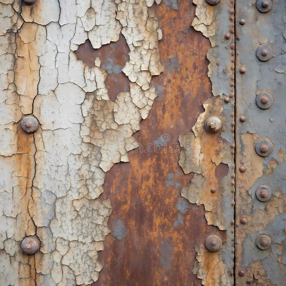 AI Generated Weathered Rusty Gold Metal Texture Stock Illustration ...