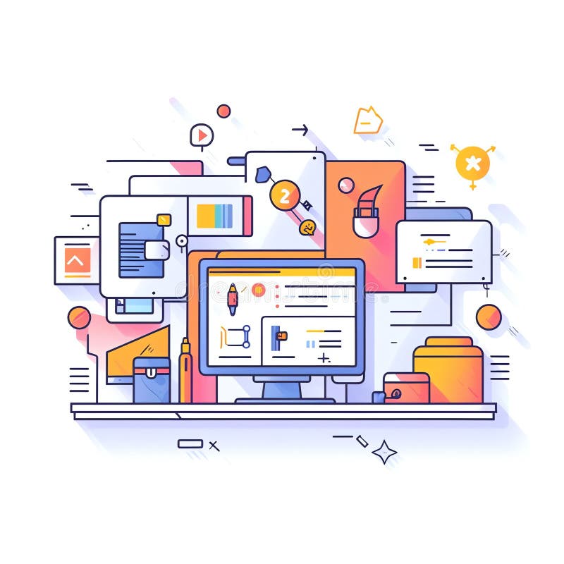 5Website_construction stock photo. Image of team, mobile - 279287104