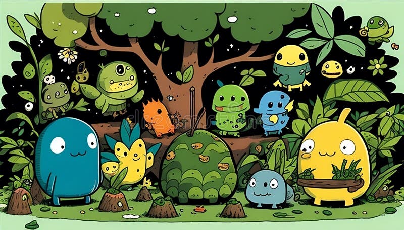 Protecting the Planet: a Cute Cartoon Scene, Made with Generative AI ...